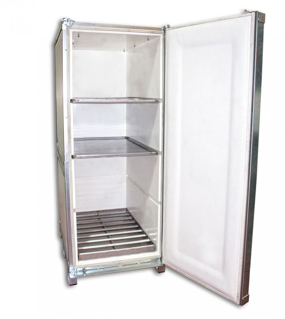 Liquid collection tray for ISOPALET containers