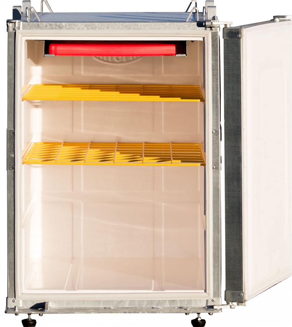 Plain tray for insulated containers – painted or zinc-plated