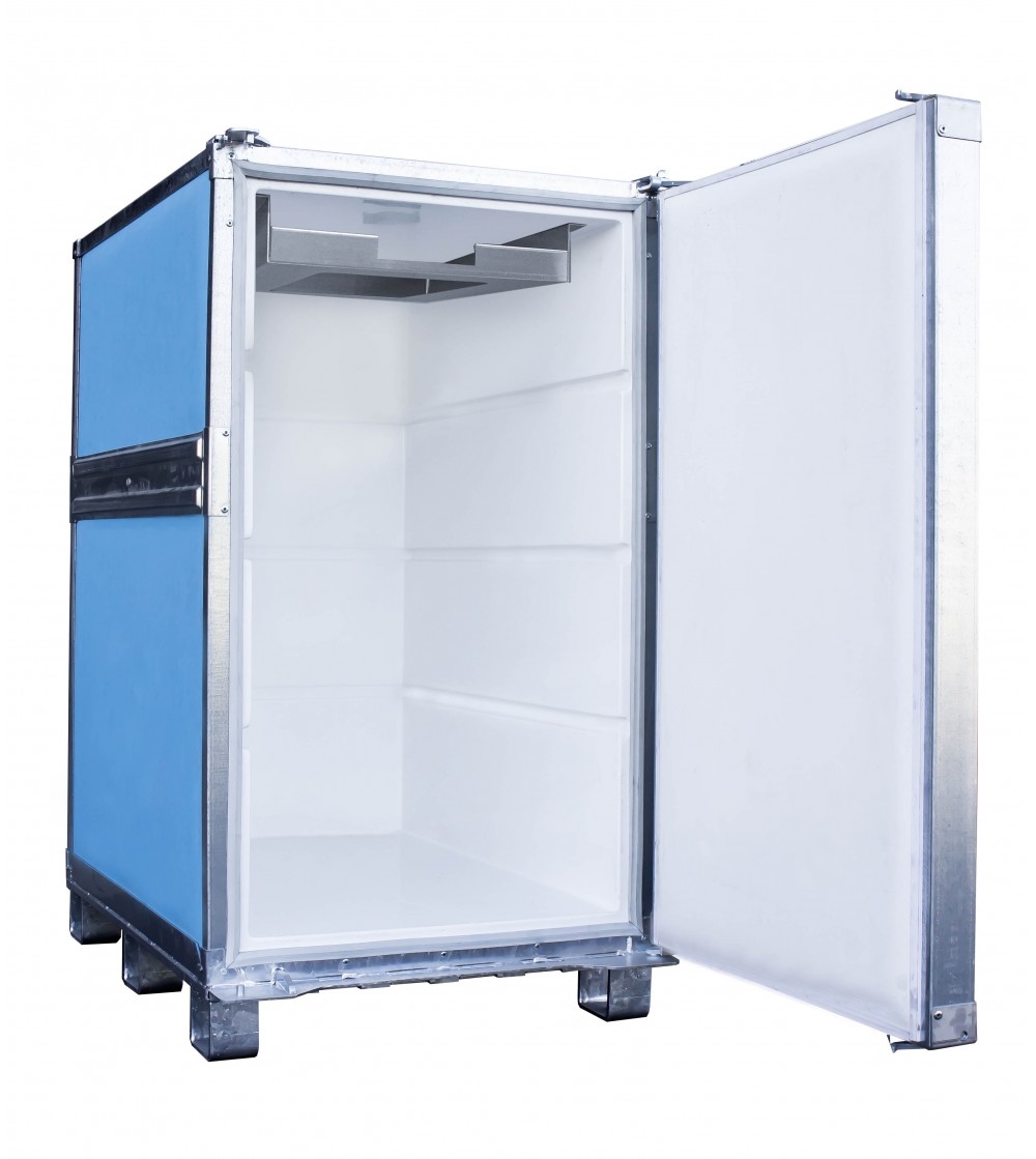 Conteneur Isotherme Froid palette ISO 800L pour produits frais et congelés